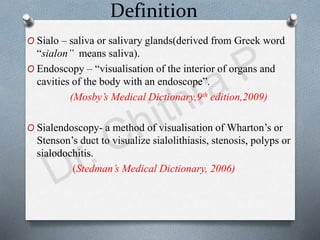 Sialendoscopy dr chithra p | PPT