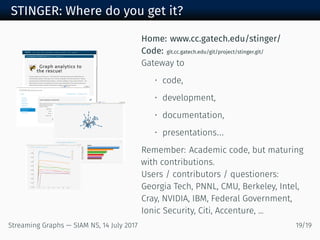 A New Algorithm Model for Massive-Scale Streaming Graph Analysis | PDF
