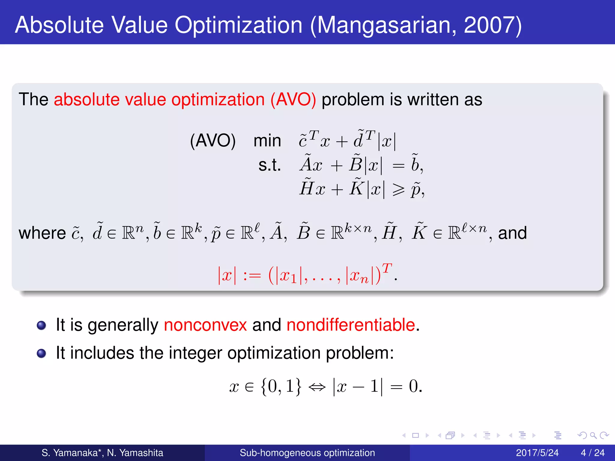 Sub-Homogeneous Optimization Problems and Its Applications | PPT