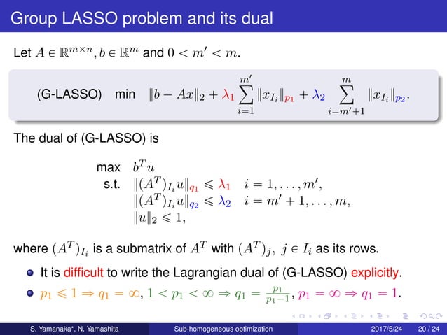 Sub-Homogeneous Optimization Problems and Its Applications | PPT