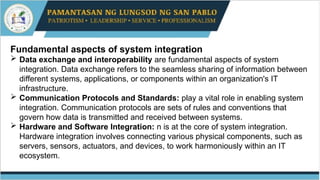 system integration and Architectural design | PPTX