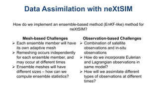 Ensemble Data Assimilation on a Non-Conservative Adaptive Mesh | PPTX