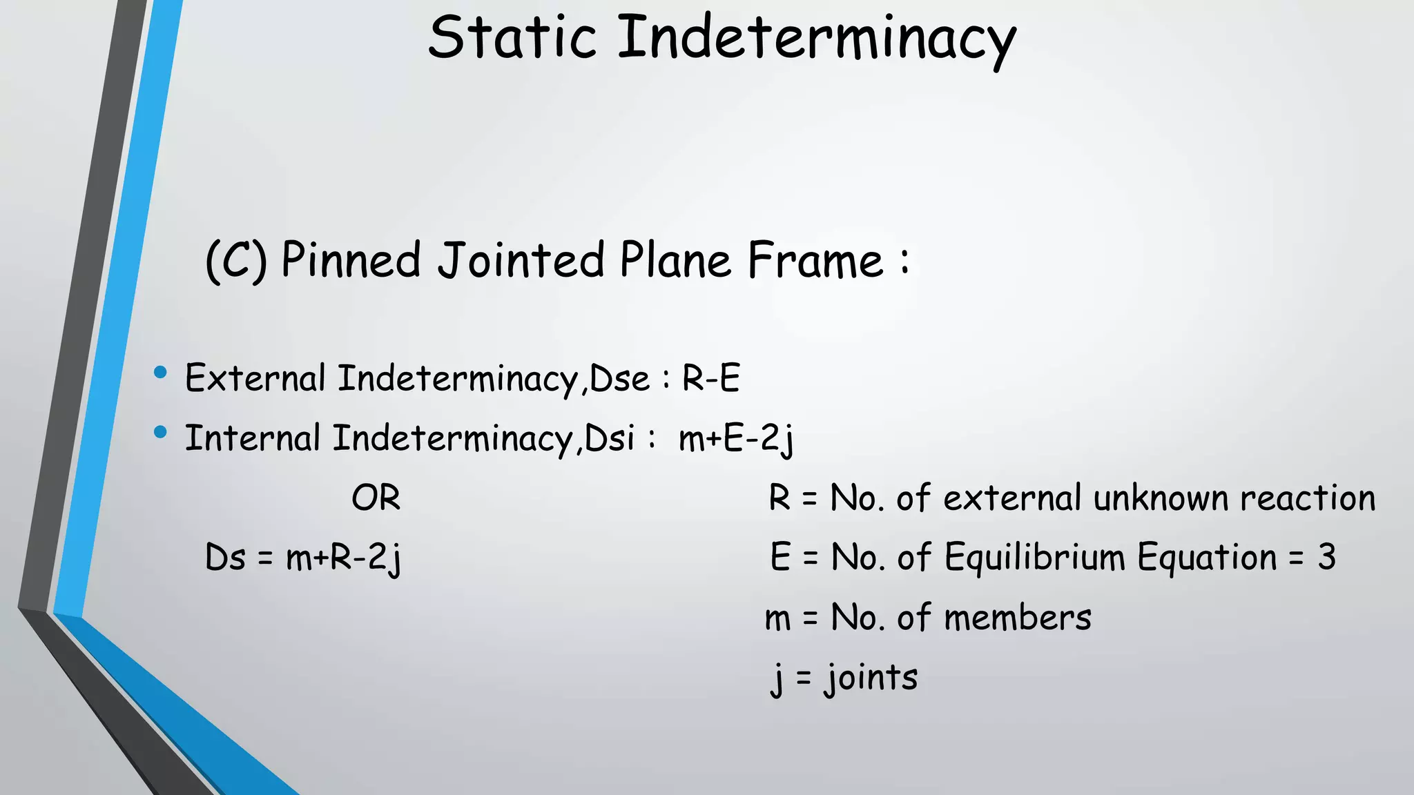 Static and Kinematic Indeterminacy of Structure. | PPTX