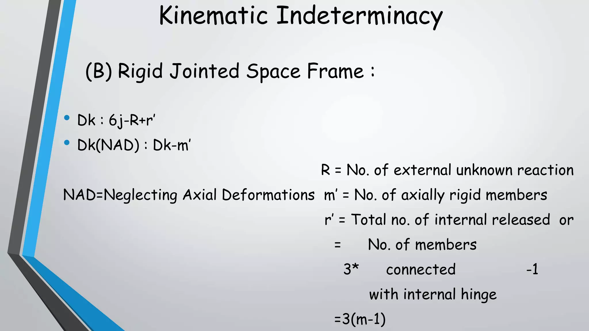 Static and Kinematic Indeterminacy of Structure. | PPTX