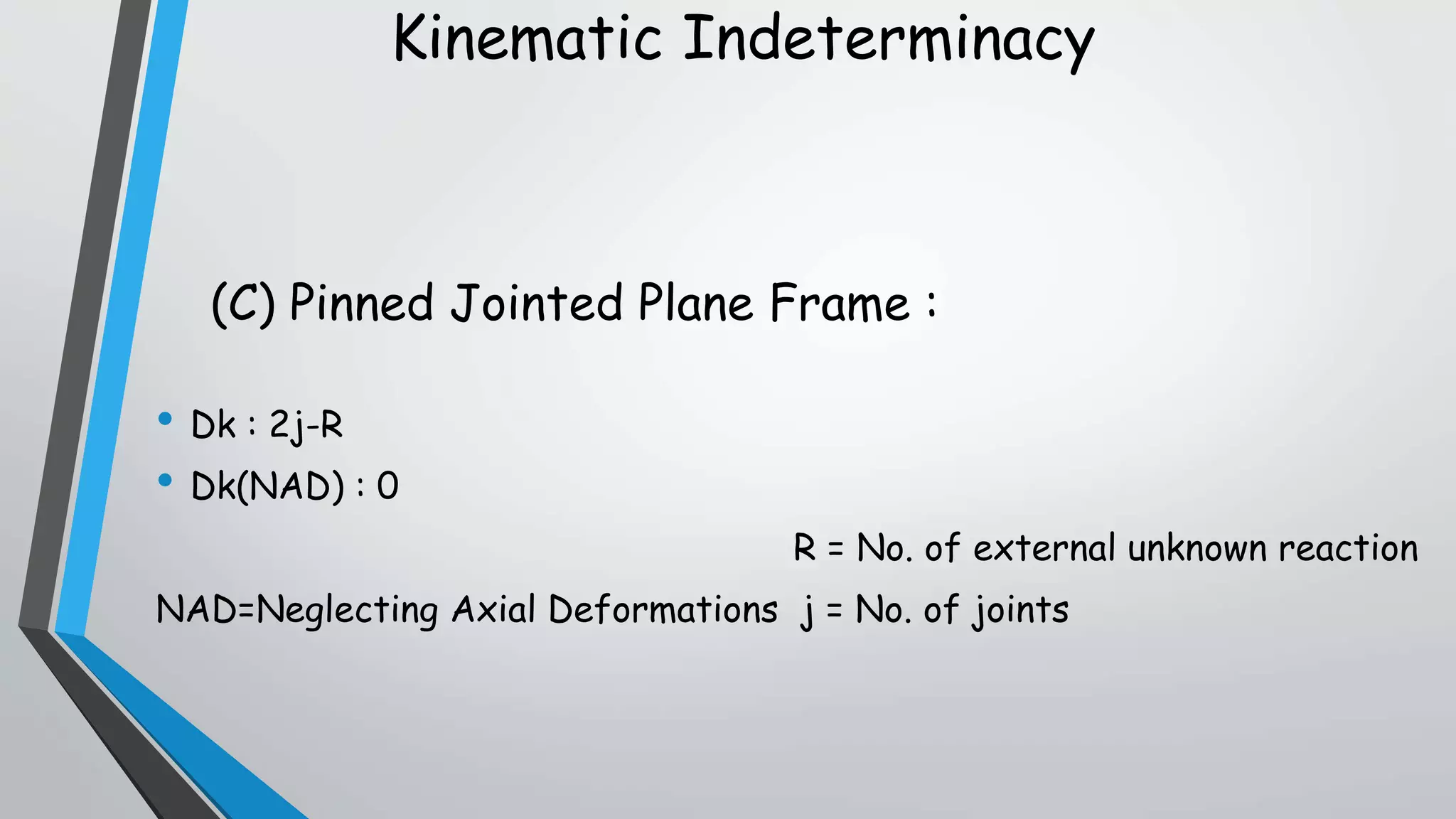 Static and Kinematic Indeterminacy of Structure. | PPTX