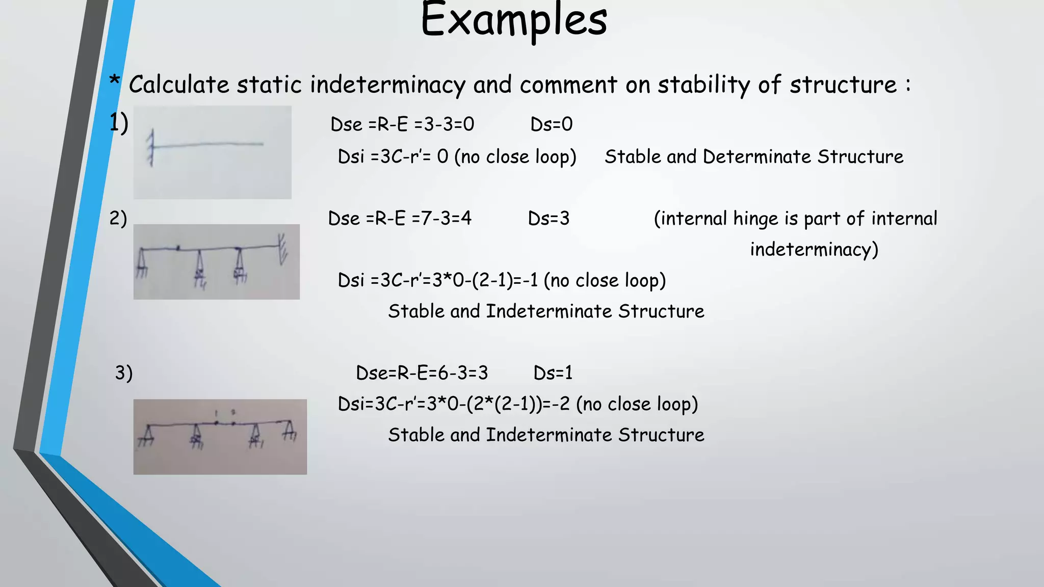 Static and Kinematic Indeterminacy of Structure. | PPTX