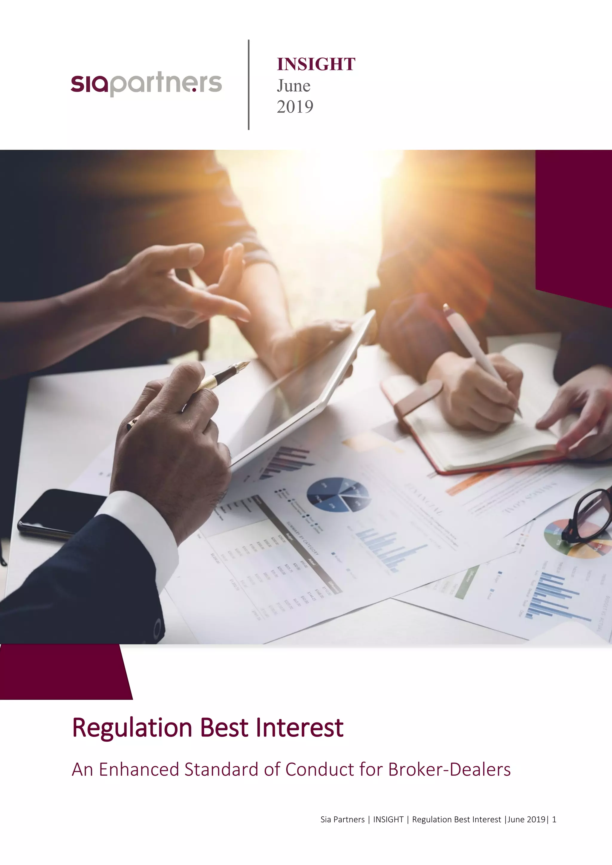 Sia Partners IP on Regulation "Best Interest" | PDF