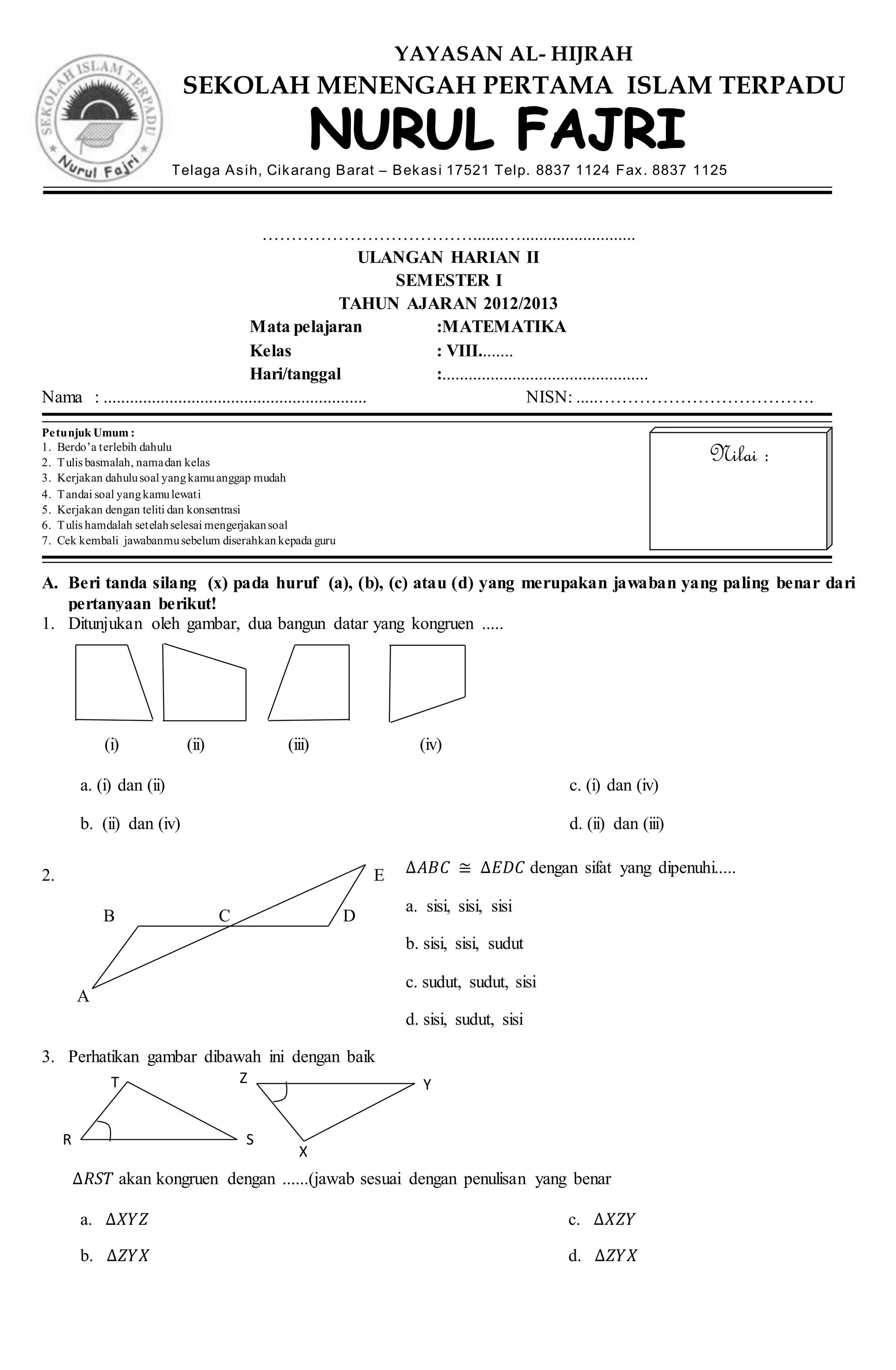 Siap print mtk 9 | PDF