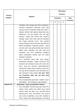 Siap print rpp + lp (cahaya dan alat optik)huda | DOCX