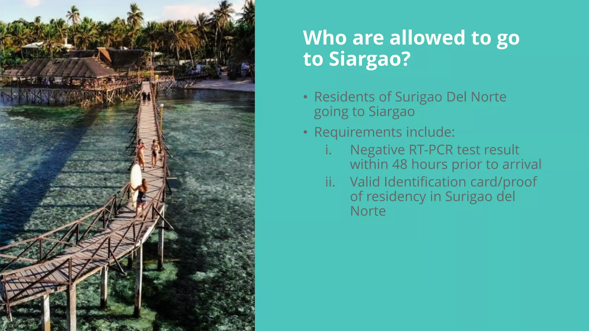 Siargao Tourist Spots and Travel Requirements | PDF