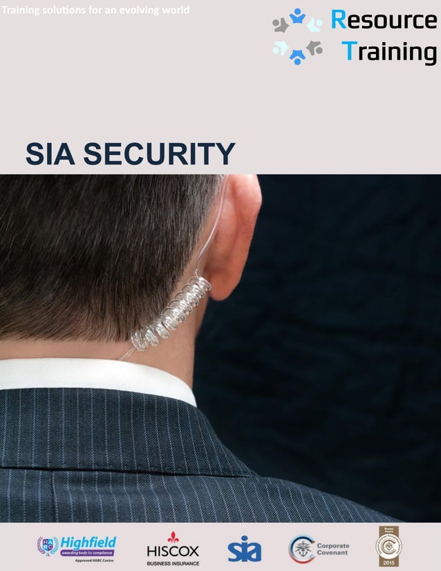SIA Security Resource Training Courses | PDF