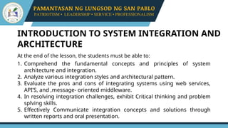 Software Integration and architecture mo | PPT
