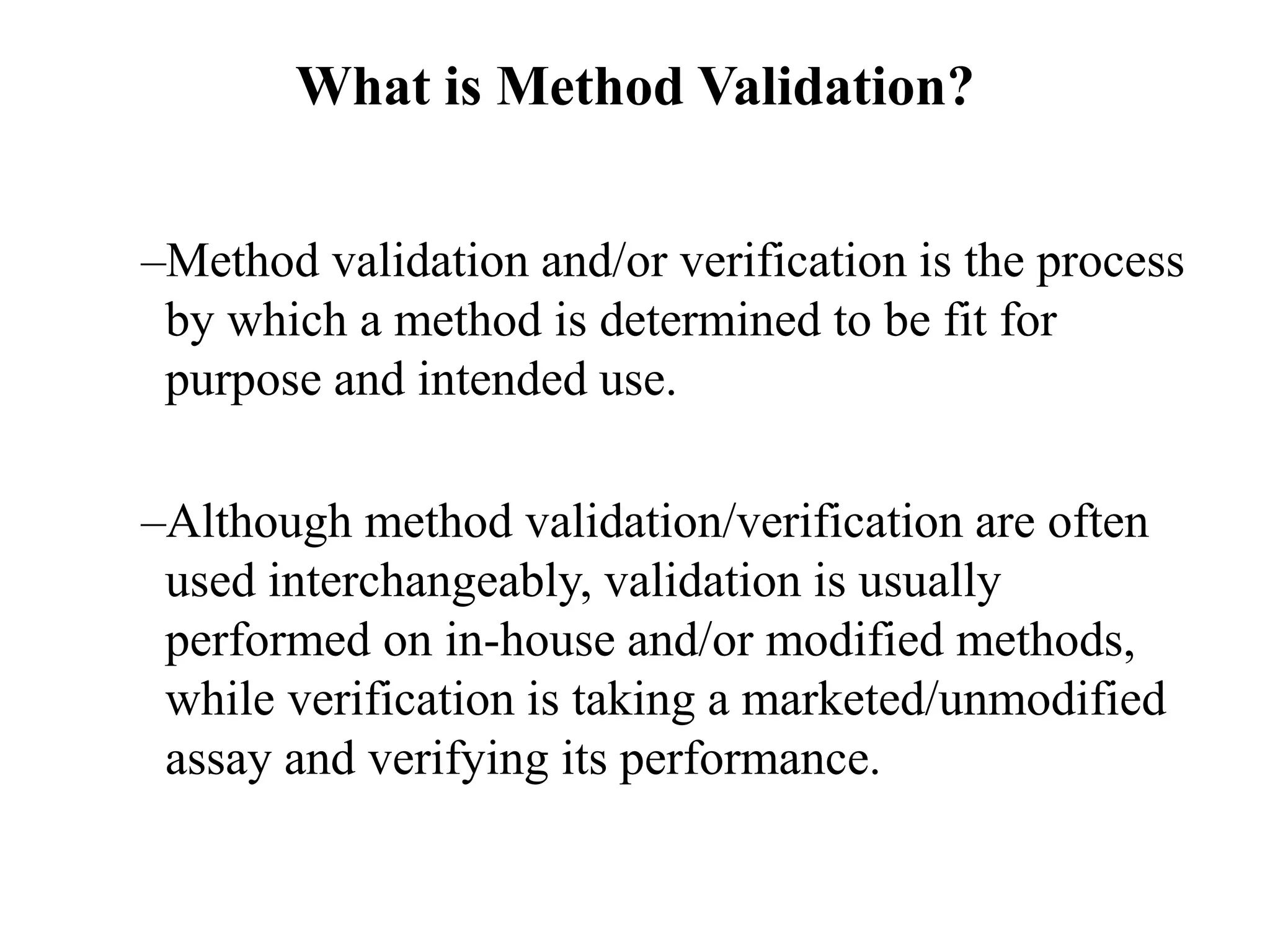 Clinical Lab Method Validation Ppt Standardized Testing Educational