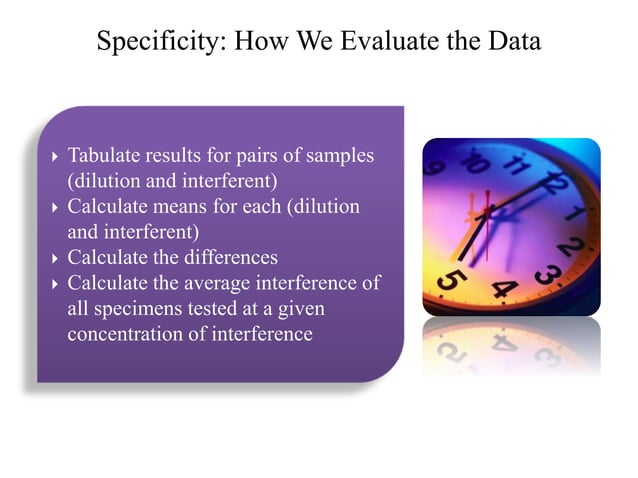 Clinical lab-method validation.ppt | Standardized Testing | Educational ...