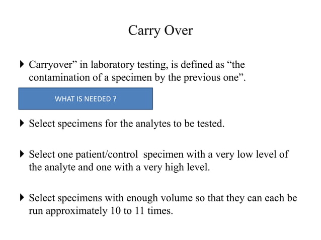 Clinical lab-method validation.ppt | Standardized Testing | Educational ...