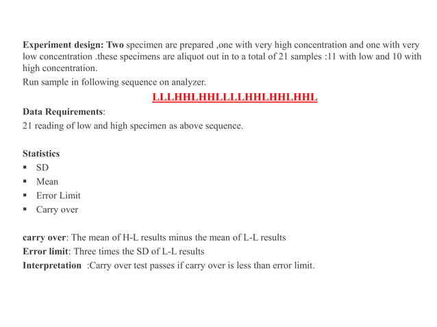 Clinical lab-method validation.ppt | Standardized Testing | Educational ...