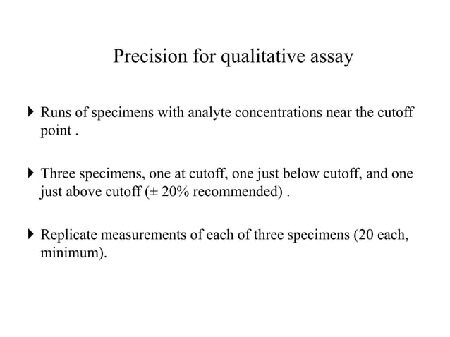 Clinical lab-method validation.ppt | Standardized Testing | Educational ...