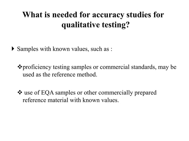 Clinical lab-method validation.ppt | Standardized Testing | Educational ...