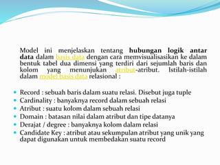SISTEM BASIS DATA2 | PPT