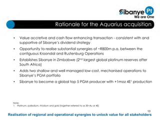 Sibanye aqp presentation | PDF