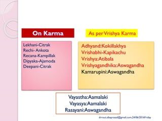 PPT ON 50 AYURVEDIC DRUGS BY DR SIBA PRASAD ROUT,IPGT | PDF