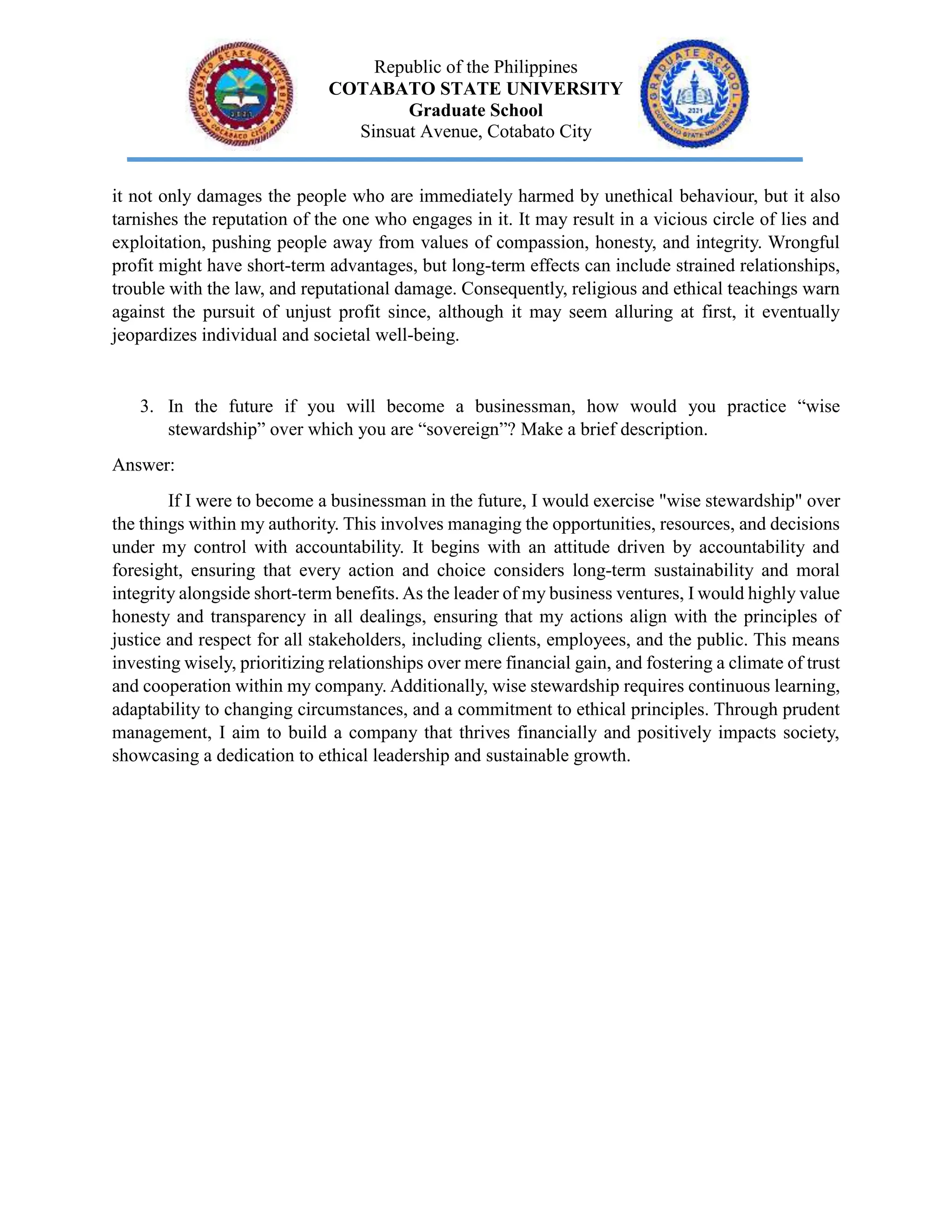 Masters in Business Administration CC DOCUMENT | DOCX | Business ...