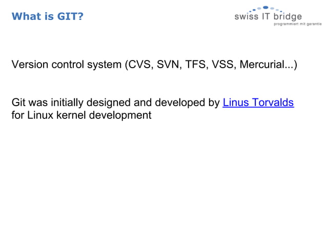 Introduction into GIT | PPT