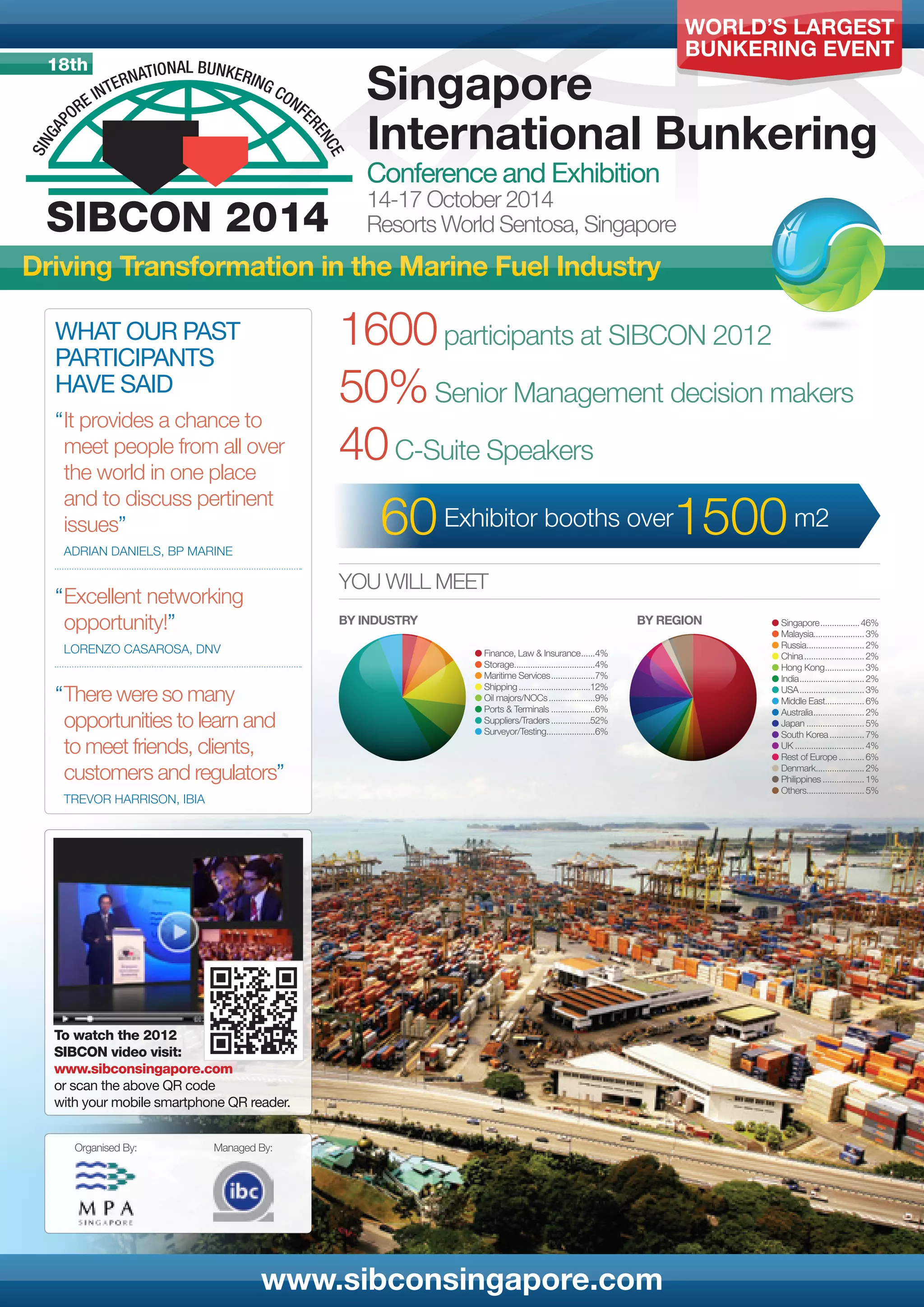 18th Singapore International Bunkering Conference and Exhibition (SIBCON) | PDF
