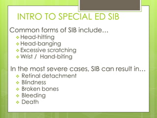 Self-Injurious Behavior | PPTX