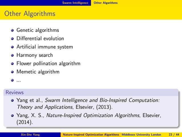 Nature Inspired Optimization Algorithms Pdf Birdwatching Hobbies And Interests