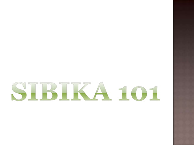 Sibika 101 2 | PPT