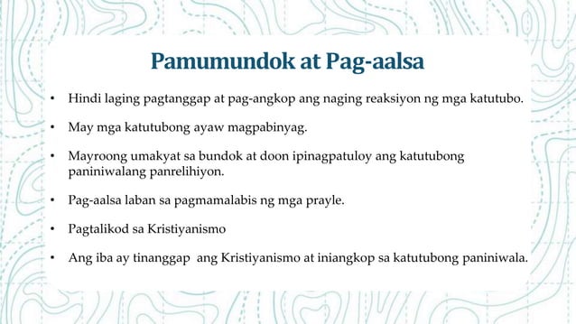 SIBIKA 5 - Tugon ng mga Pilipino sa Pamamahala ng mga Prayle.pptx