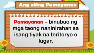 Sibika : Mga Pamayanan sa Pilipinas.pptx