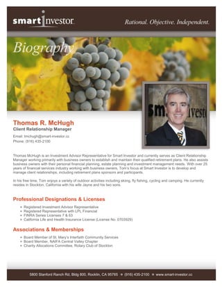 Thomas McHugh Bio | DOCX