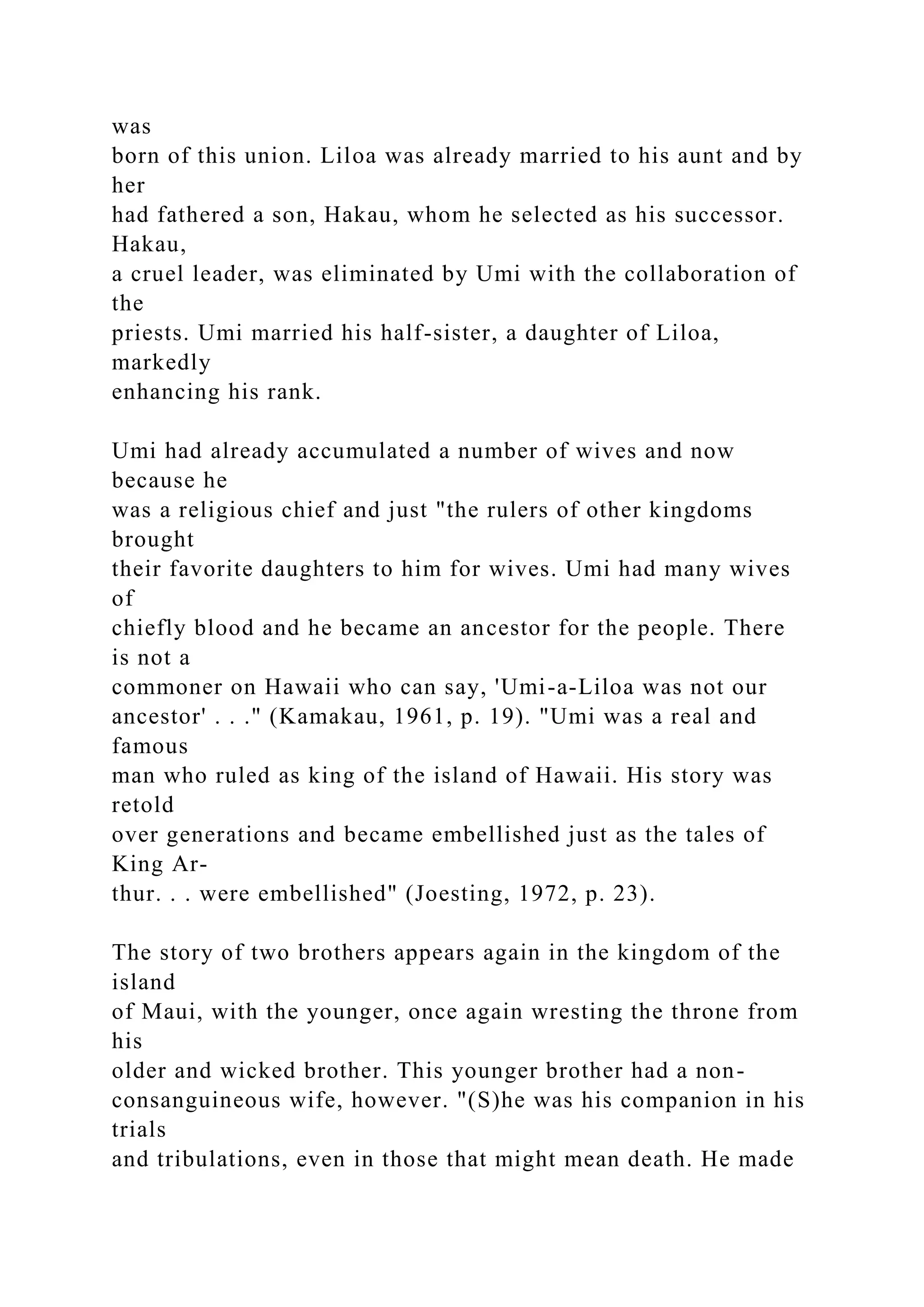 Sibling Incest in the Royal Families of Egypt, Peru, and Hawai.docx