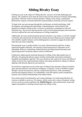 Sibling Rivalry Essay.pdf