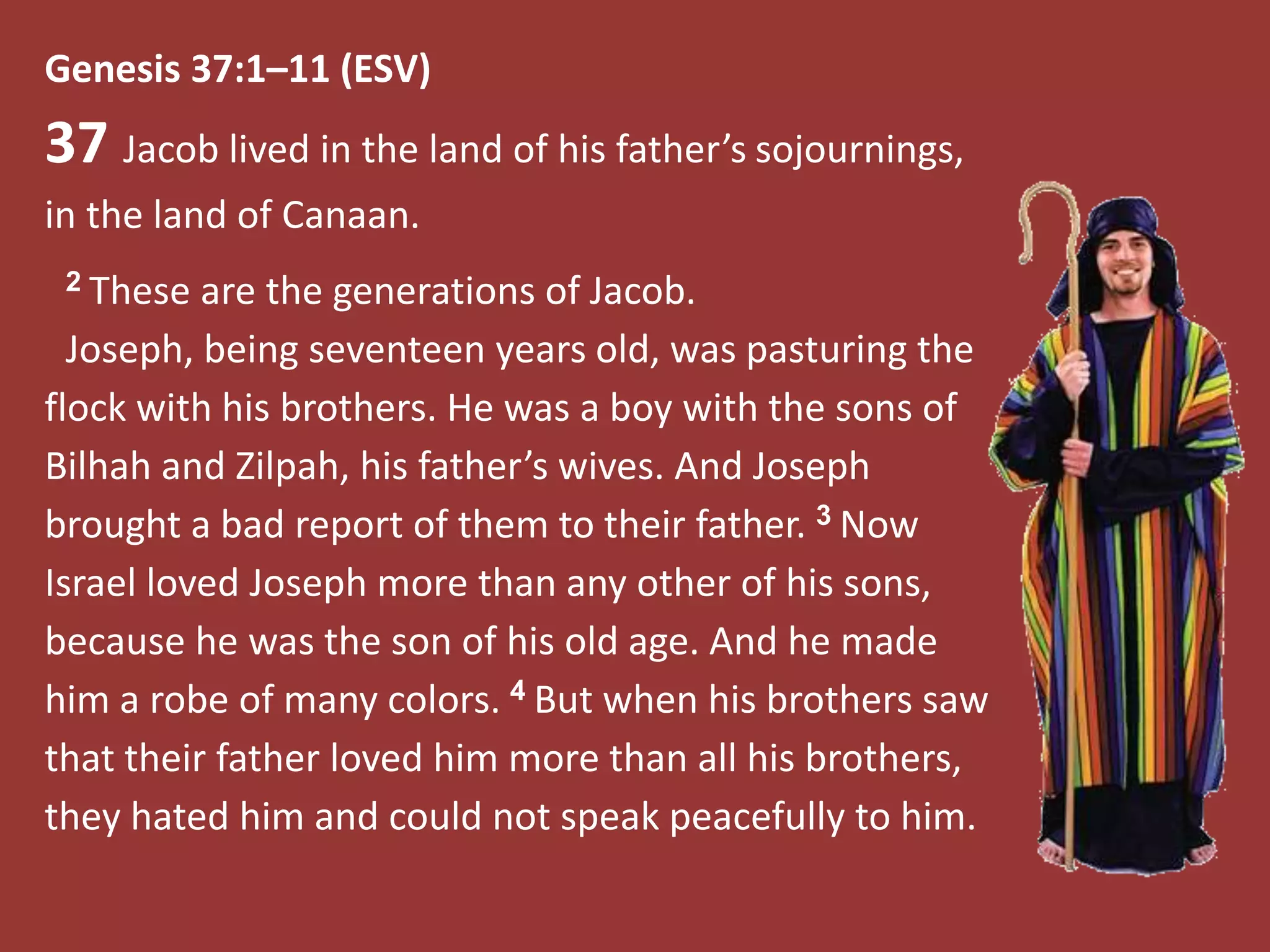 Sibling Rivalry - Genesis 37:1-11 | PPTX