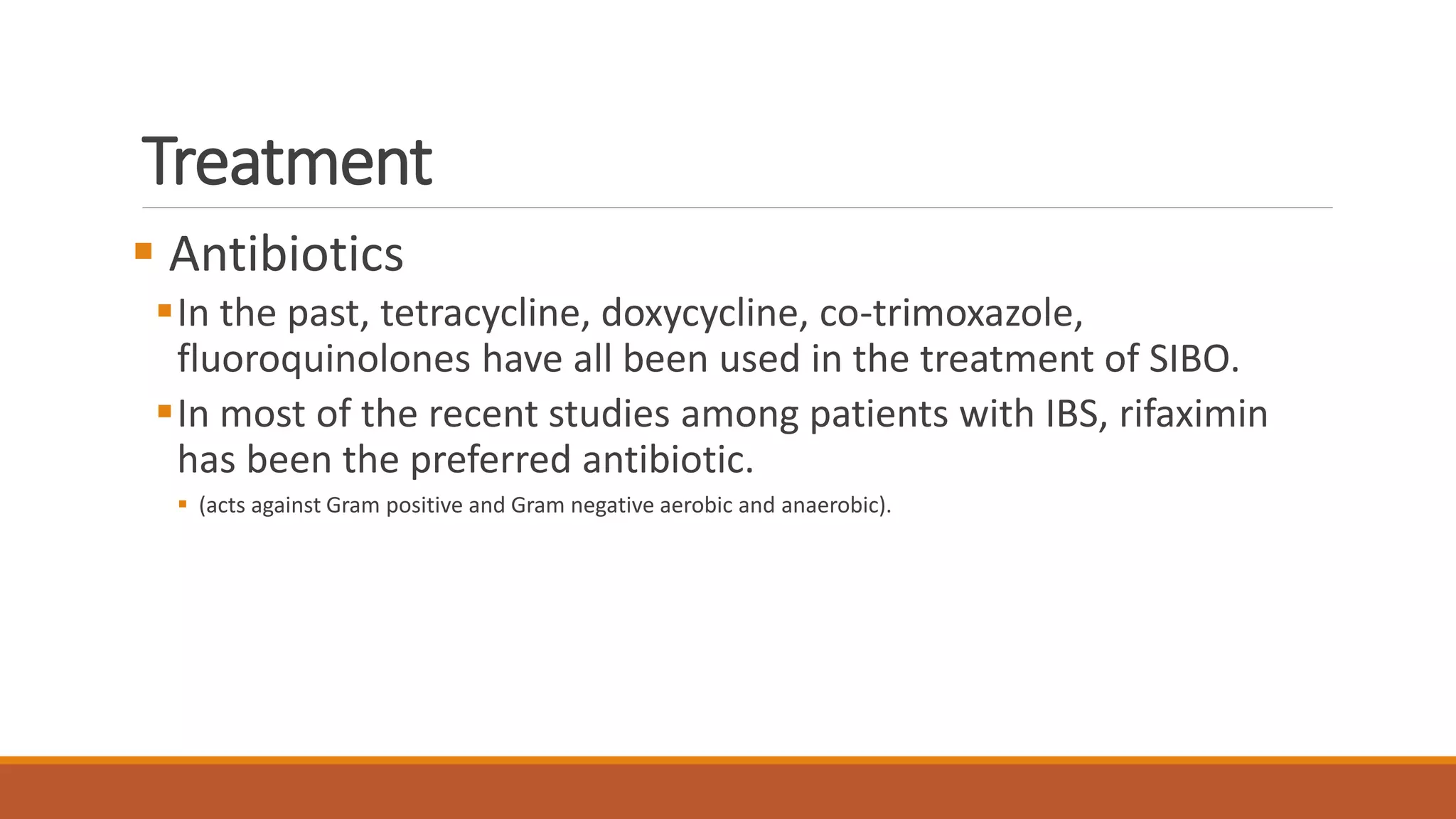 Small Intestinal Bacterial Overgrowth (SIBO) | PPTX