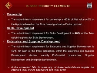 Road freight charter: B-BBEE Scorecard | PPT