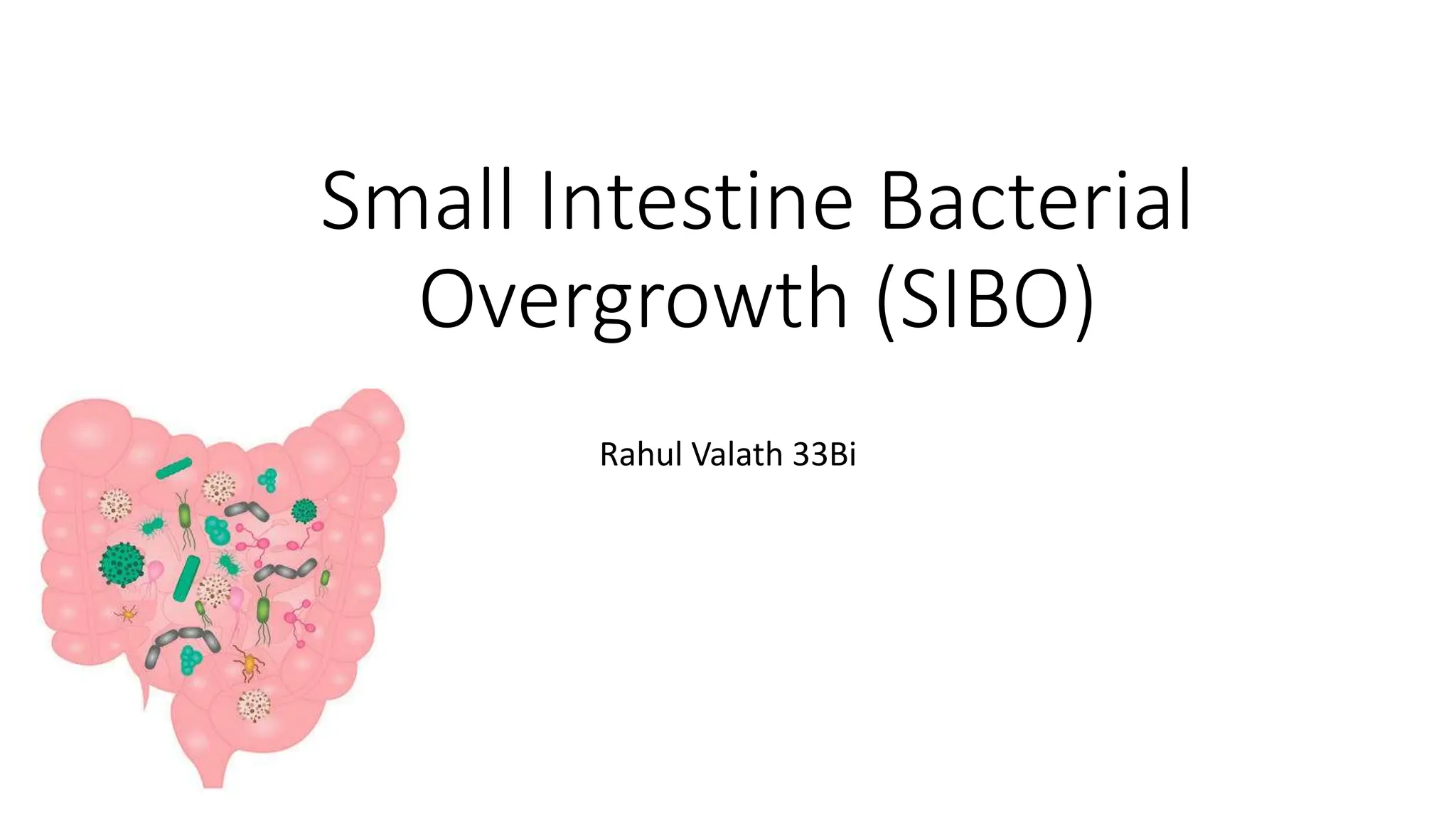 Small Intestine Bacterial Overgrowth (SIBO) | PPTX