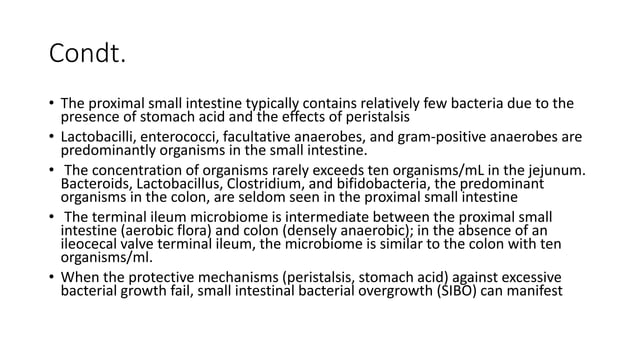 Small Intestine Bacterial Overgrowth (SIBO) | PPTX | Digestive ...