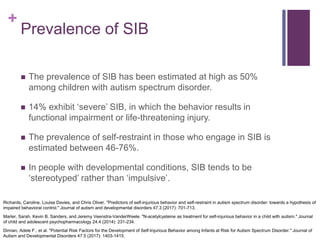 Self Injurious Behavior in Children with Developmental Conditions ...