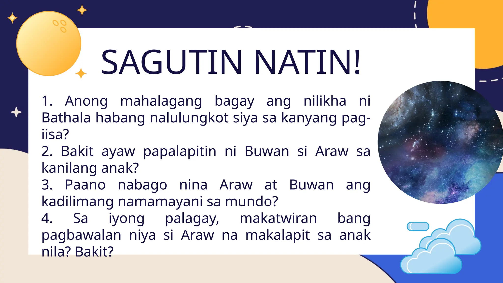 Si Buwan, Si Araw, at ang mga Bituin.pptx