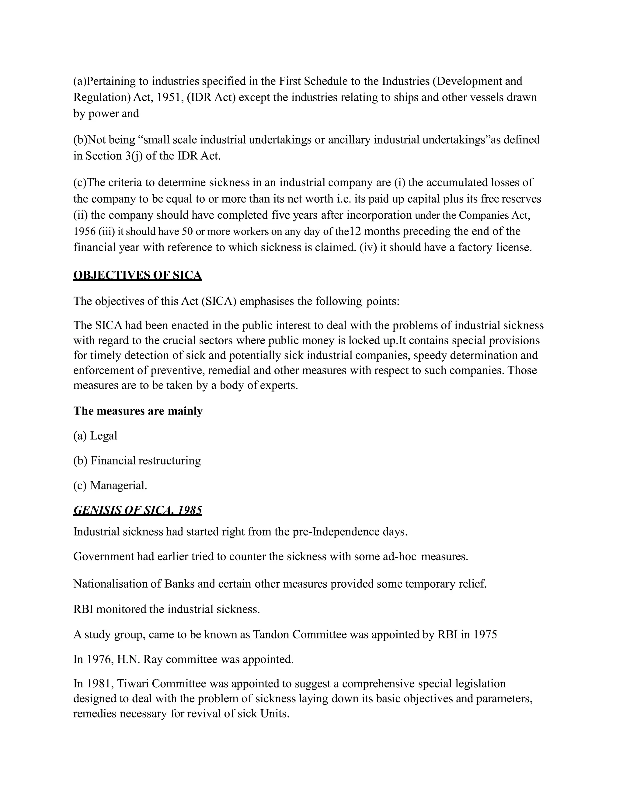 SICA and BIFR | PPTX