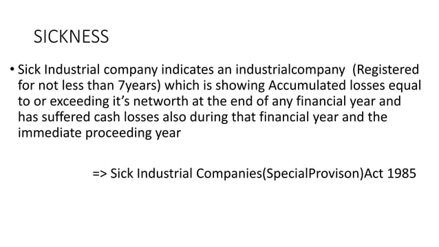 SICA and BIFR | PPTX