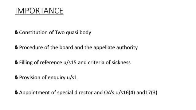 SICA and BIFR | PPTX