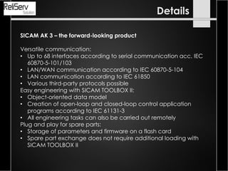SICAM AK 3 automation | PDF