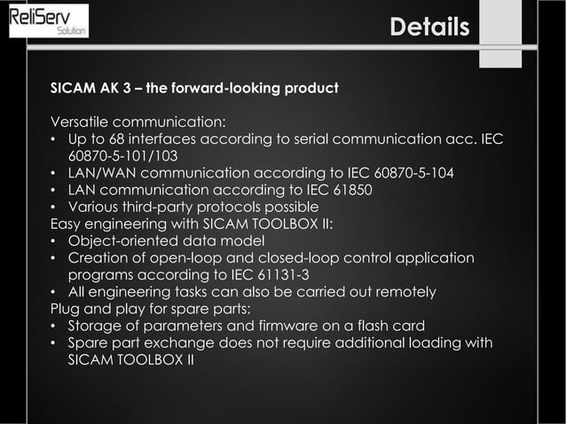 SICAM AK 3 automation | PDF