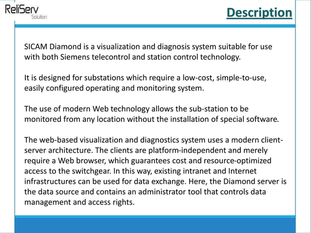 SICAM Diamond (6MD552) | PDF