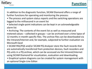 SICAM Diamond (6MD552) | PDF
